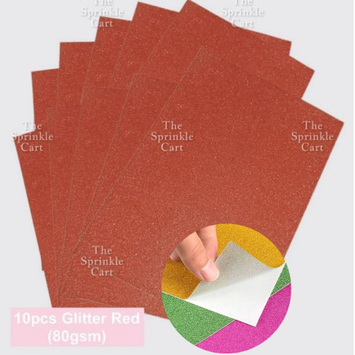 10pcs 250gsm/80gsm Glitter and Shiny Metallic Mirror Card Stock Board ...