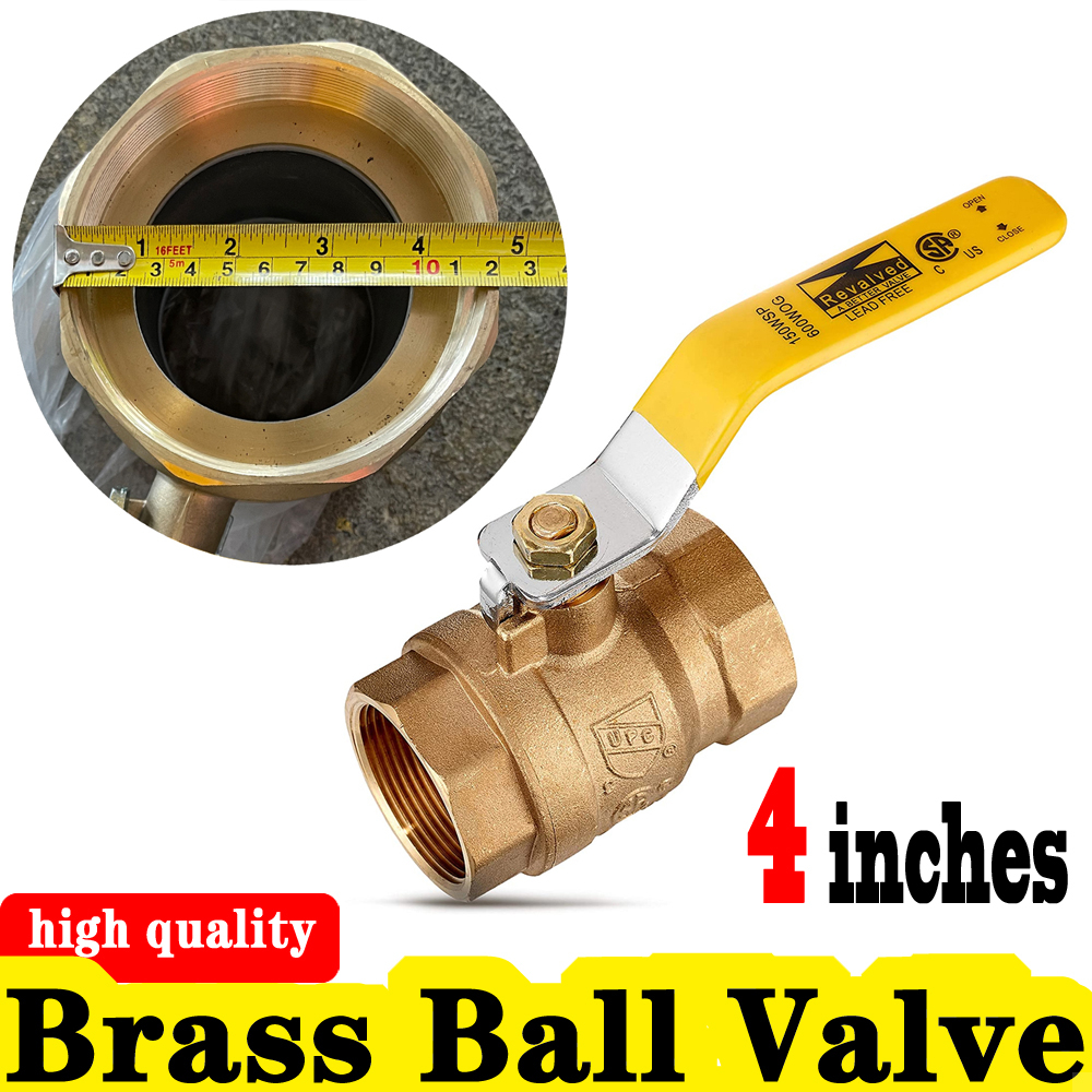 Heavy-duty Brass Ball Valve 4 Inchs100% Lead-Free Forged Brass | Shopee ...