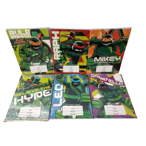 Assorted design Ninja turtles writing notebook w/cover | Shopee Philippines
