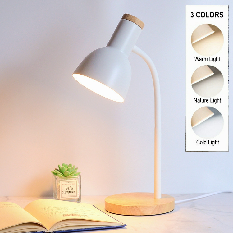 table lamp Nordic Modern wooden desk lamp Art Hose Desk Lights base ...