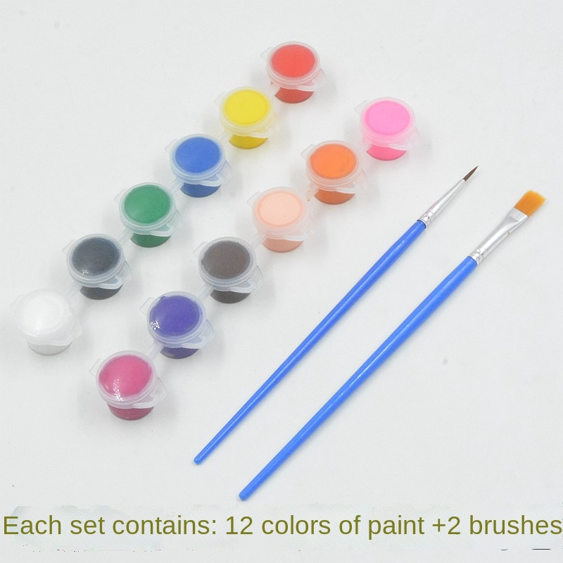 12Strips 3ml Empty Paint Strips Mini Palette Draw Pigment Pots Paint ...