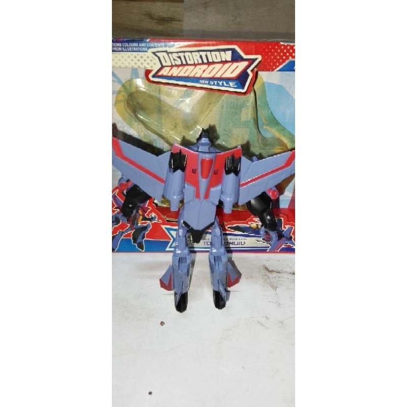 DISTRIBUTION ANDROID TRANSFOMER TRANS ANIM 9" STARSCREAM JET | Shopee ...