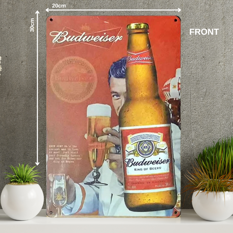 Decors and Beyond Rustic Vintage Beer Signs Metal Tin Plate Home Wall ...