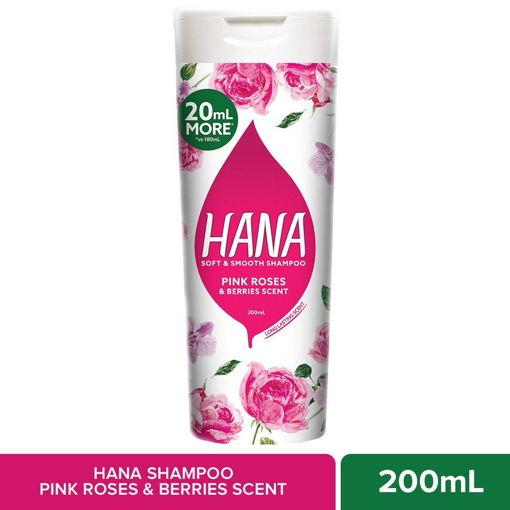 Hana Shampoo Pink Roses & Berries 200ml | Shopee Philippines