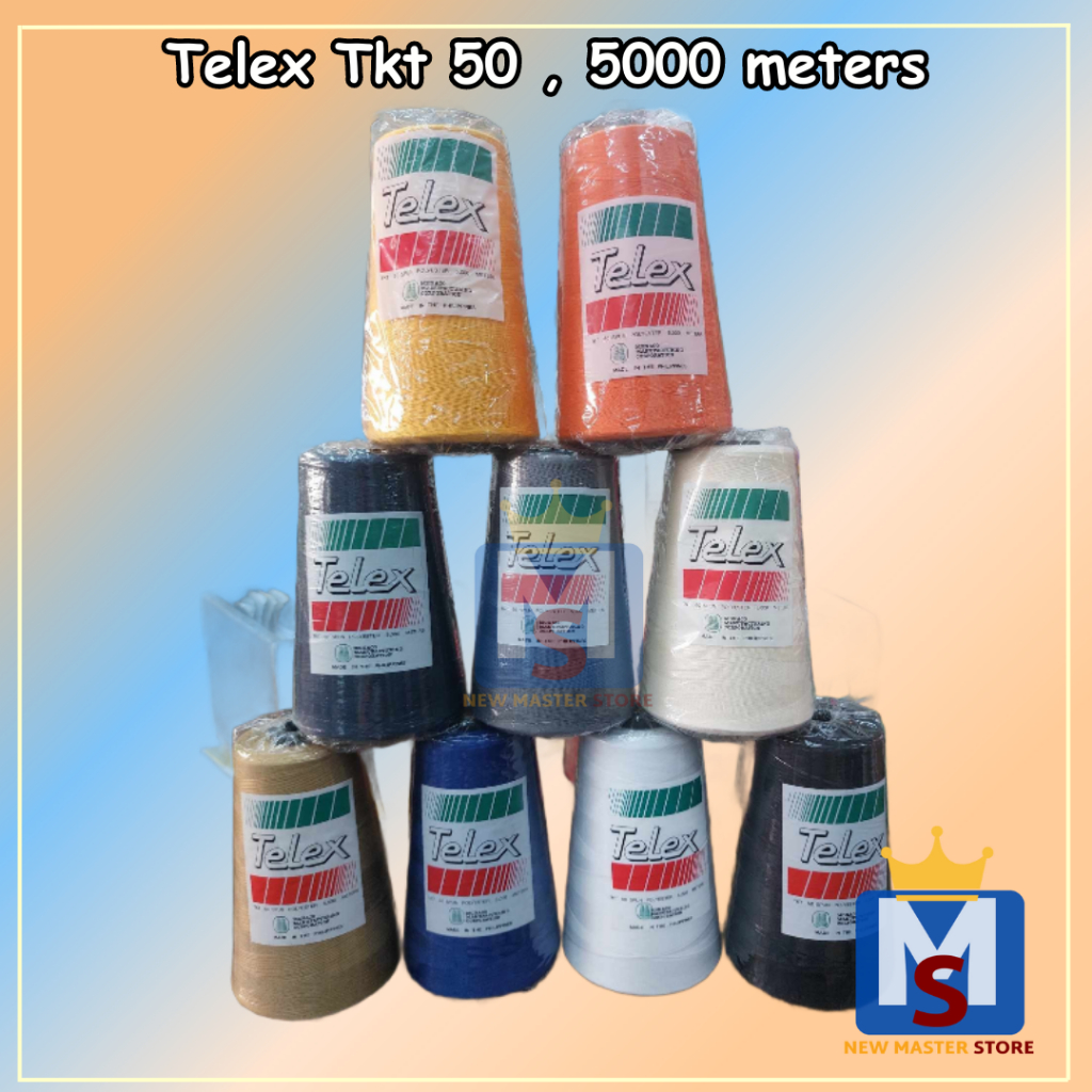 TELEX SPUN POLYESTER THREAD TKT 50, 5000 mts | Shopee Philippines