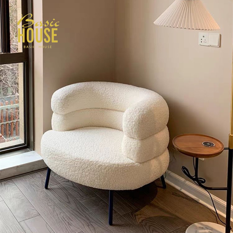 Basic House Single Sofa Nordic Style Makeup Chair Home Balcony Bedroom ...