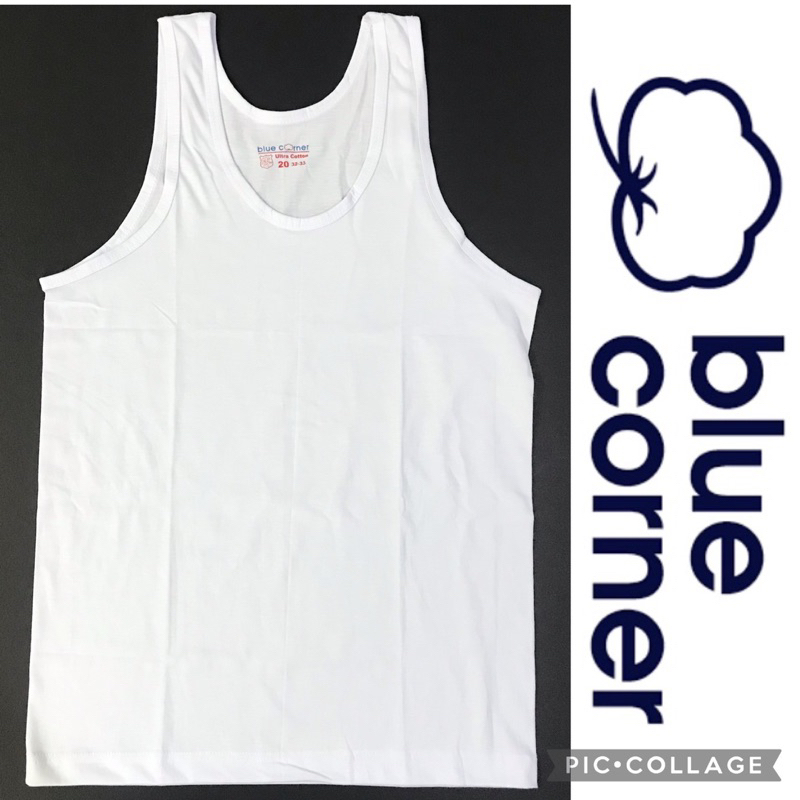 Blue Corner White Sando For Kids 100% Cotton | Shopee Philippines