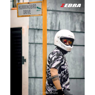 ZEBRA 811 Classic Retro helmet WITH LOTS OF FREEBIES | Shopee Philippines