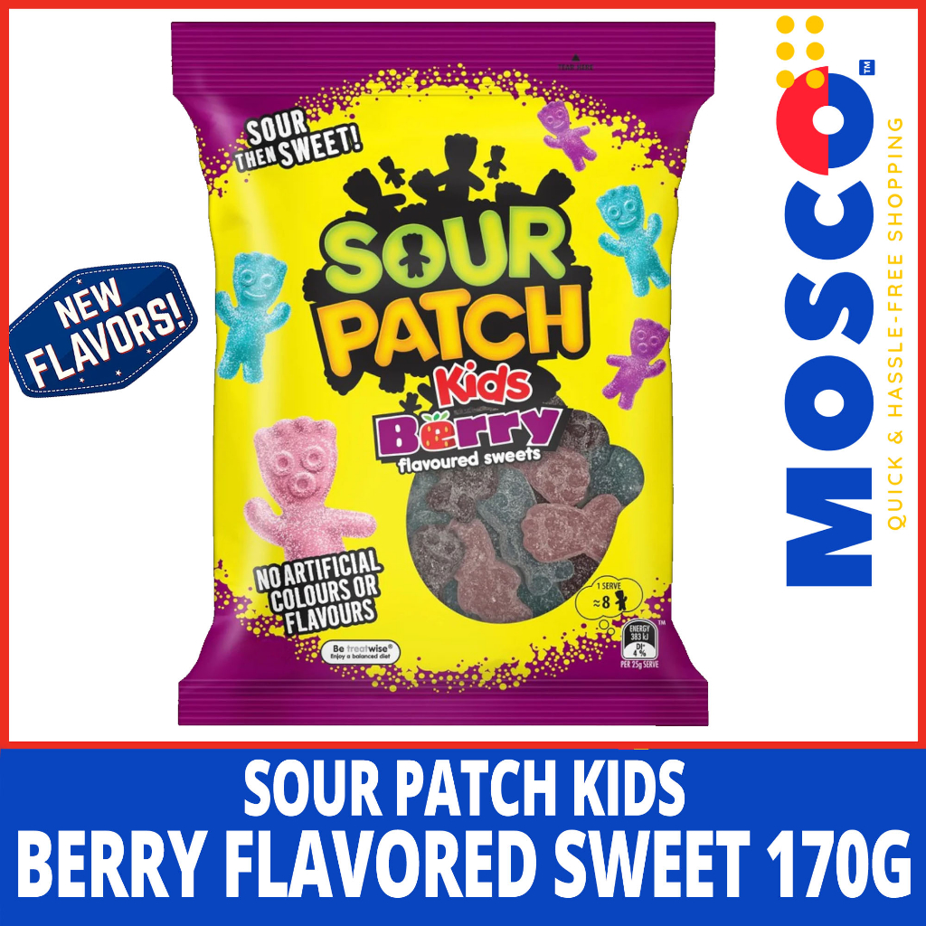Sour Patch Kids Berry Flavored Sweets (Australia) - 6oz (170g) | Shopee ...