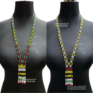 Unisex beads ethnic necklace | Manobo Tboli Beaded Necklace Tribal ...