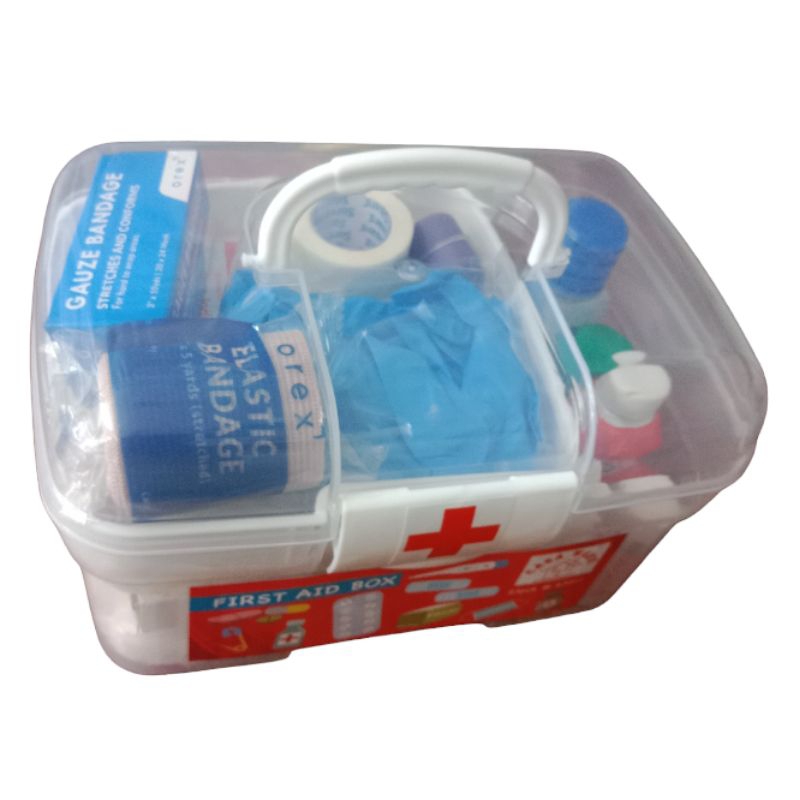 First Aid Kit/Emergency Kit Box- 17 sets (Small box) | Shopee Philippines