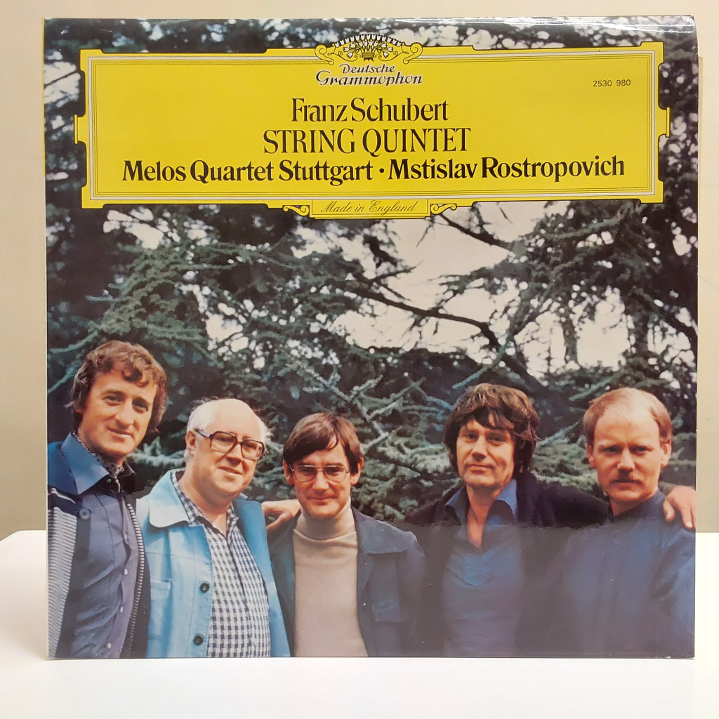 Melos Quartet Stuttgart, Mstislav Rostropovich – Schubert String Quintet (LP Vinyl Record ...