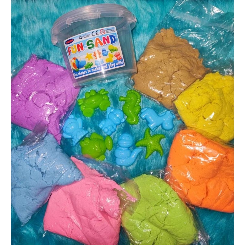 KINETIC SAND SET 300GRAMS/8 MOLDERS TOYS | Shopee Philippines