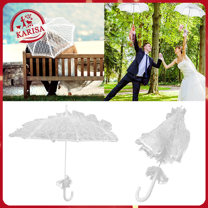 Lace Wedding Bridal Umbrella Decoration Vintage Lace Parasol for Party ...