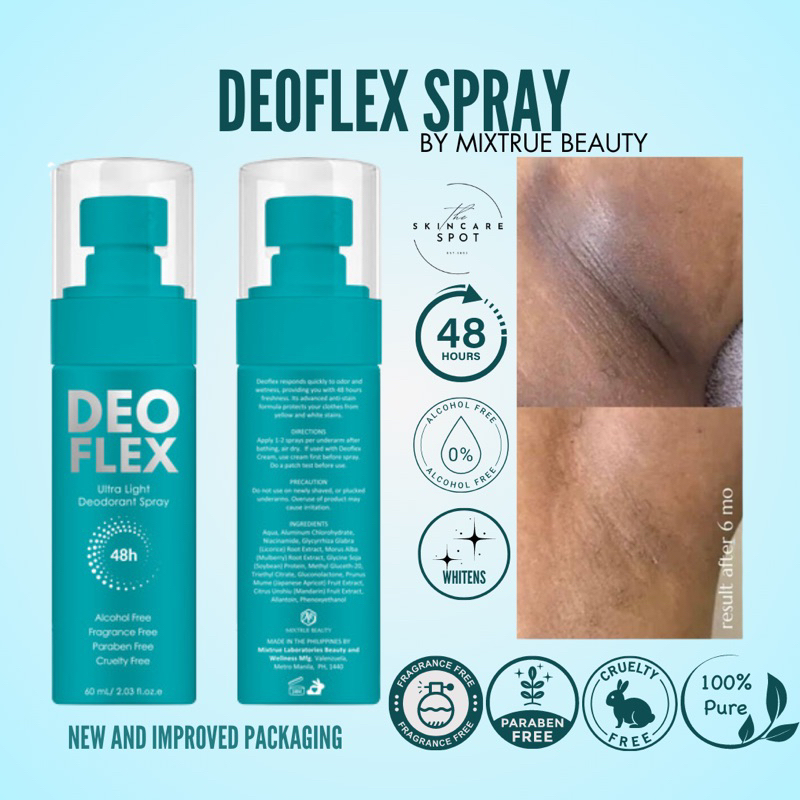 MIXTRUE BEAUTY DeoFlex Advance Deospray ANTI- PERSPIRANT for Underarm ...