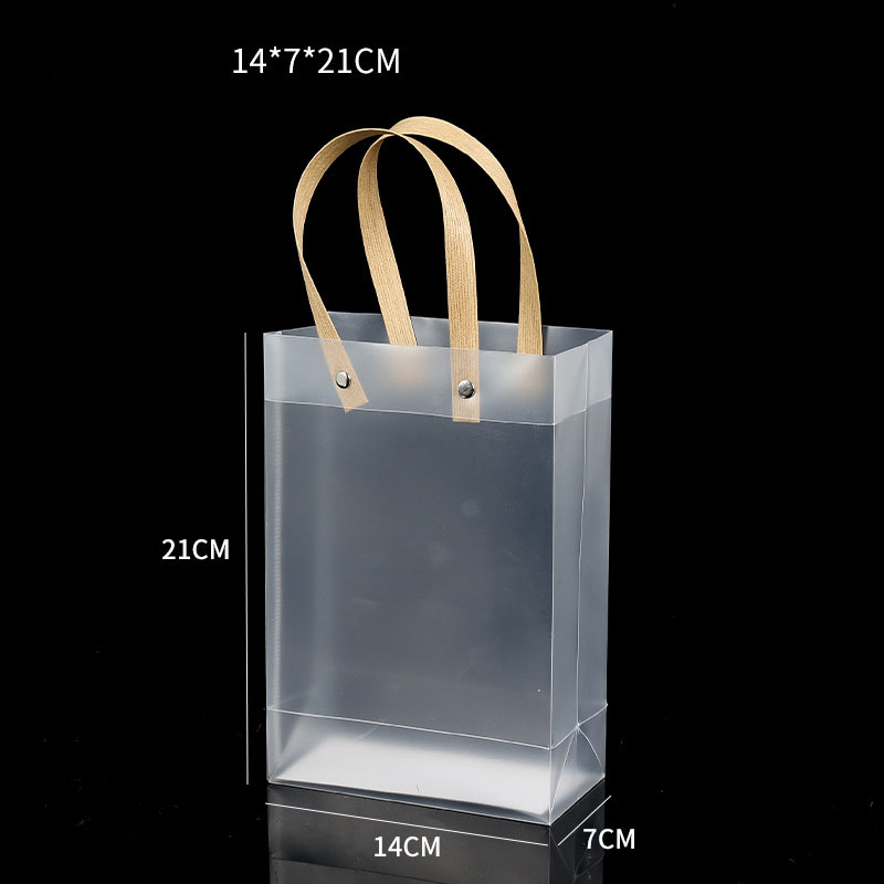 Frosted Plastic PVC Transparent Bags Souvenir Tote Bag | Shopee Philippines