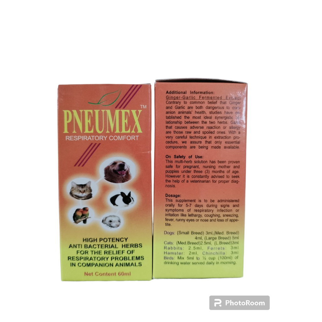 PNEUMEX Supplement Comfort for Dogs and Cats 60ml | Shopee Philippines