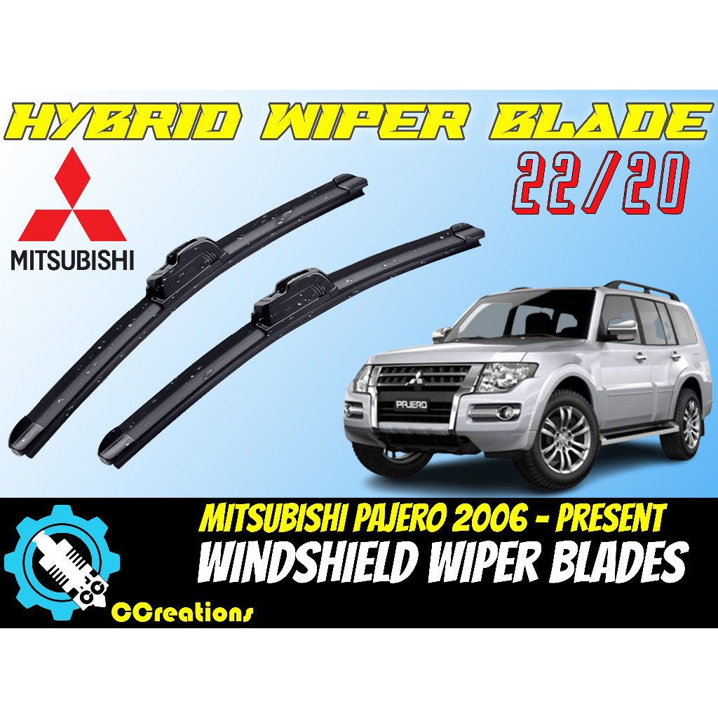 MITSUBISHI PAJERO 2006-PRESENT FRAMLESS BANANA TYPE CAR WIPER BLADE (22 ...