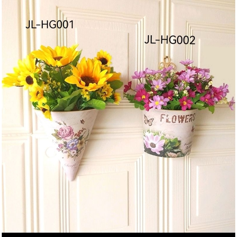 [VS]Creative simple flower basket hanging wall flower pot flower ...