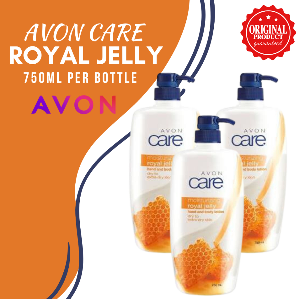 AVON Care Royal Jelly Hand and Body Lotion 750 ml [ 3 Bottles ...