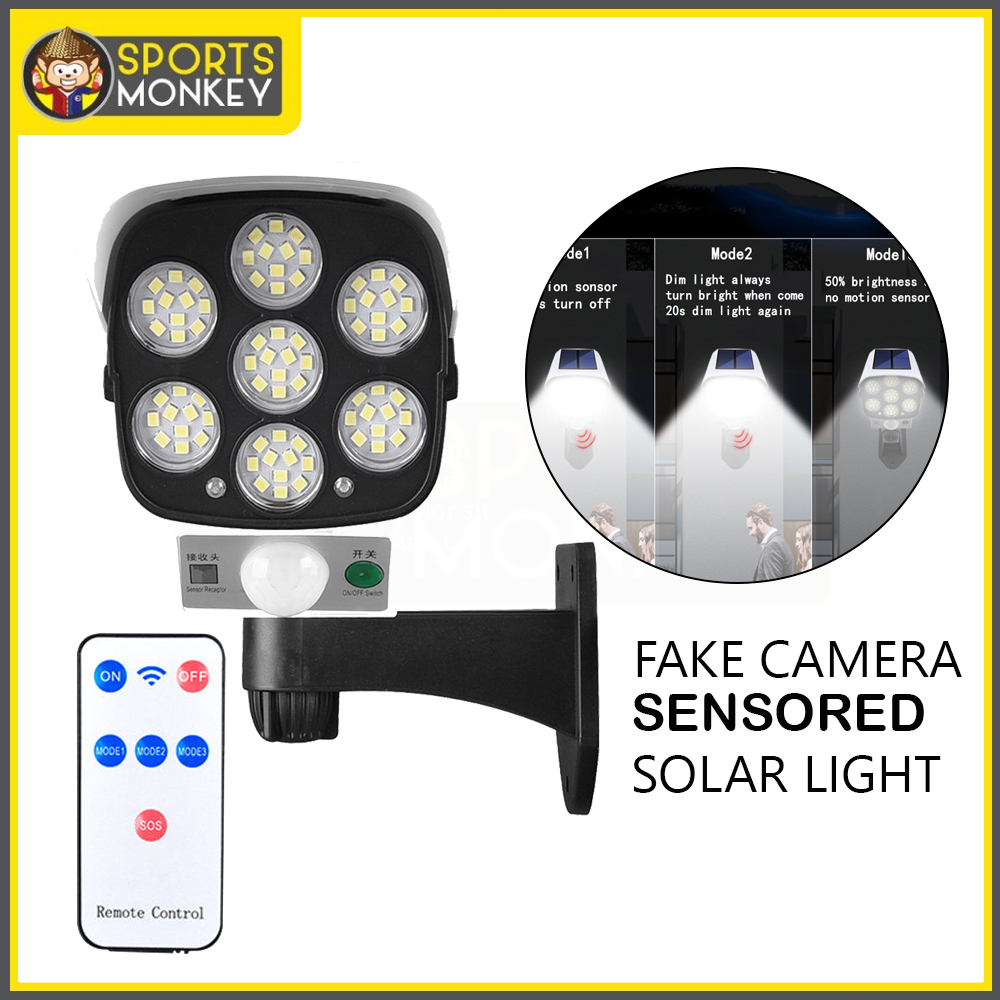 Sports Monkey LED Fake CCTV Camera Wall Light Dummies Camera Anti Theft ...