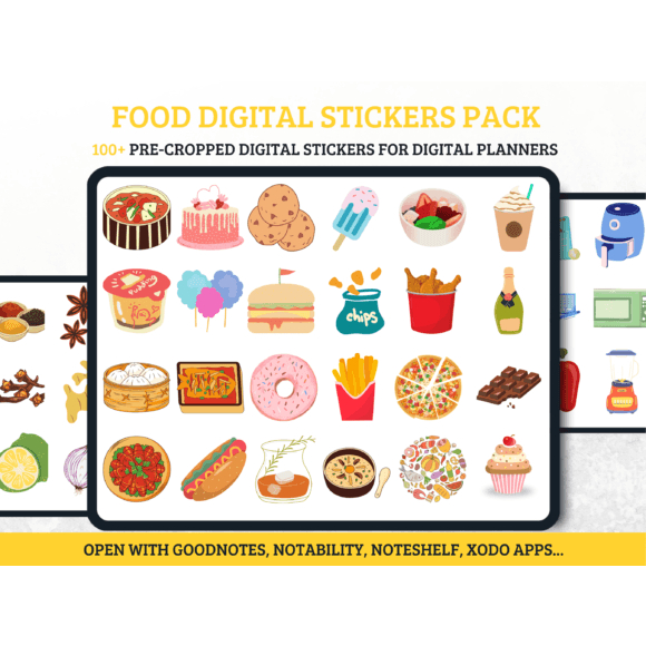 Food Digital Planner Stickers Pack | Shopee Philippines