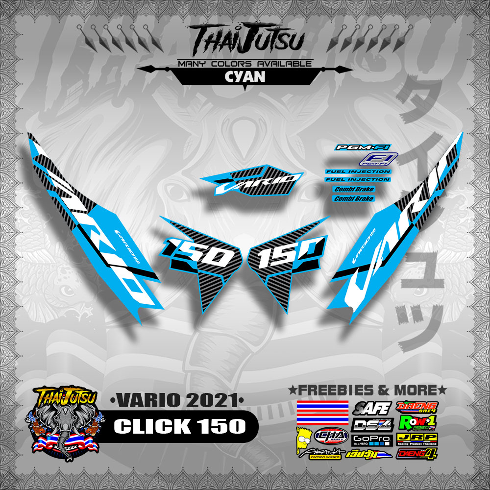 HONDA CLICK 150 DECALS ( VARIO 2021 )【ThaijutsuStickers】 | Shopee ...