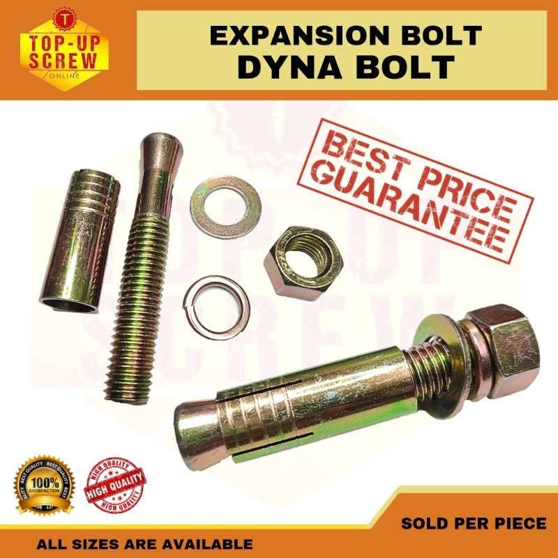 Dyna bolt 1/4, 5/16, 3/8 - Expansion Bolts/Dynabolts/Expansion Bolt Sleeve Anchor (Sold per pc ...
