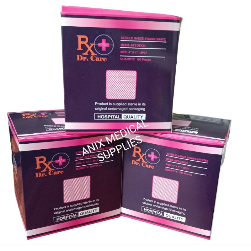 RX Dr. Care Guaze Swabs/Pad- 100's (4 x 4) | Shopee Philippines