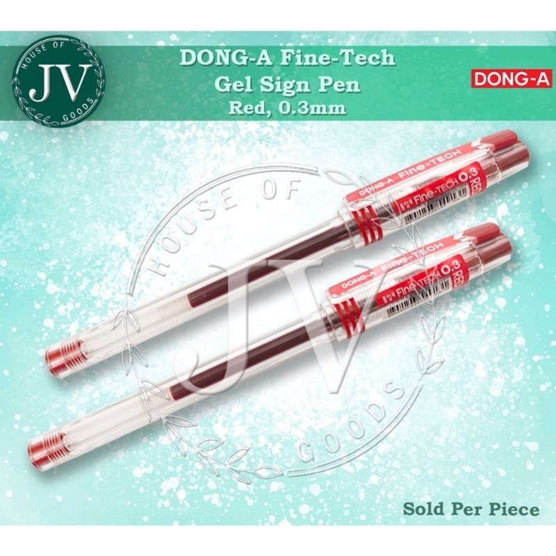 Dong-A Fine Tech Pen 0.3mm/0.4mm (Black, Blue and Red) (SOLD PER PIECE ...