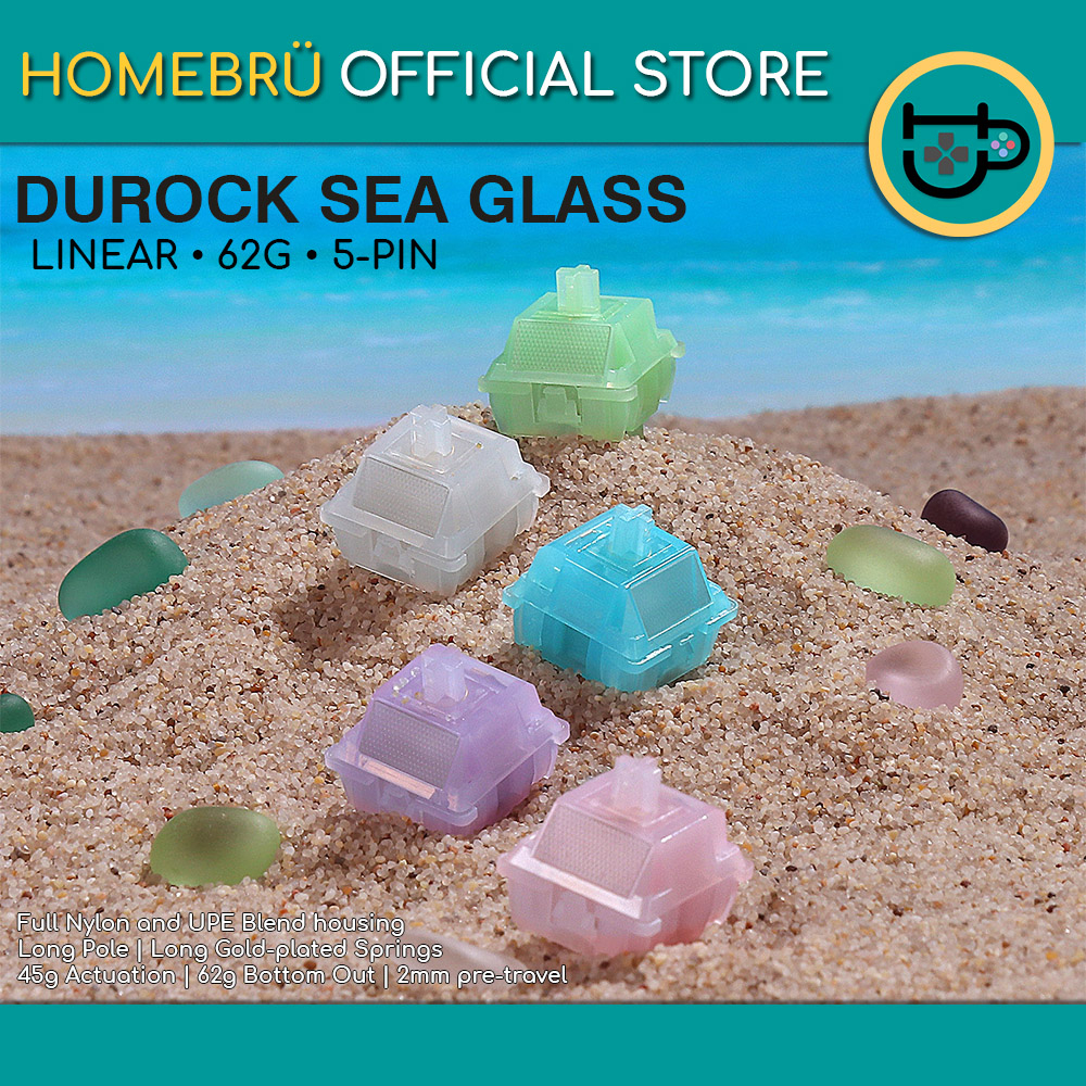 10pcs Durock Sea Glass Linear Mechanical Keyboard Switch | Shopee ...
