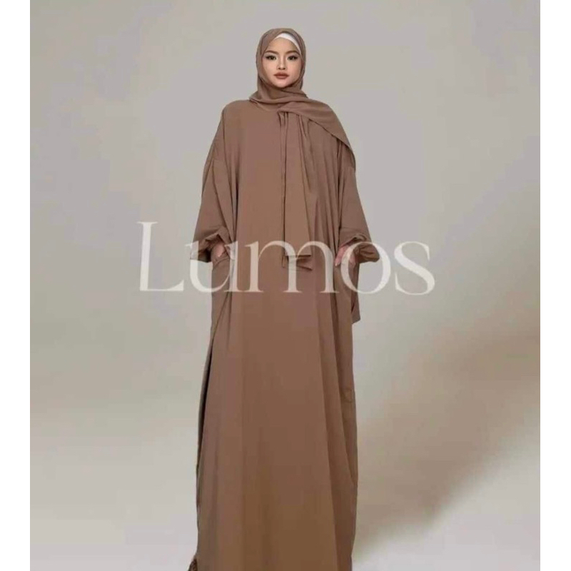 HOODED ABAYA HIJAB ATTACHED WITH SCARF AND POCKETS MUSLIM JILBAB CUTE ...