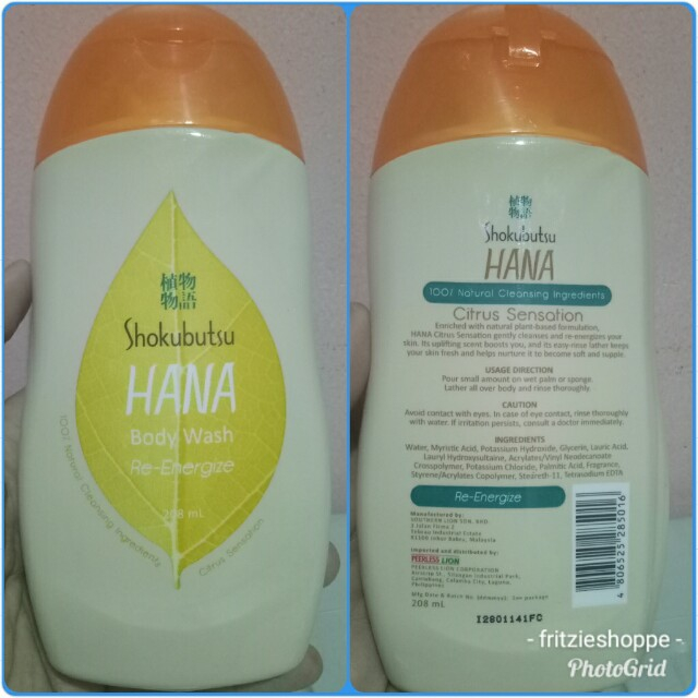 Shokubutsu Hana Body Wash Re-Energize 208ml | Shopee Philippines