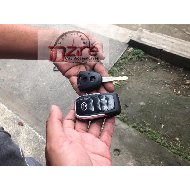 Toyota Wigo G flipkey replacement shell 2 buttons | Shopee Philippines
