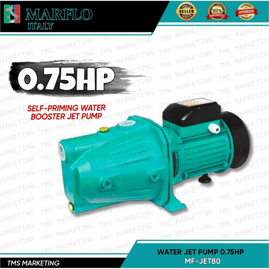 MARFLO ITALY Self-Priming Jet Pump 0.75HP MF-JET80 | Shopee Philippines
