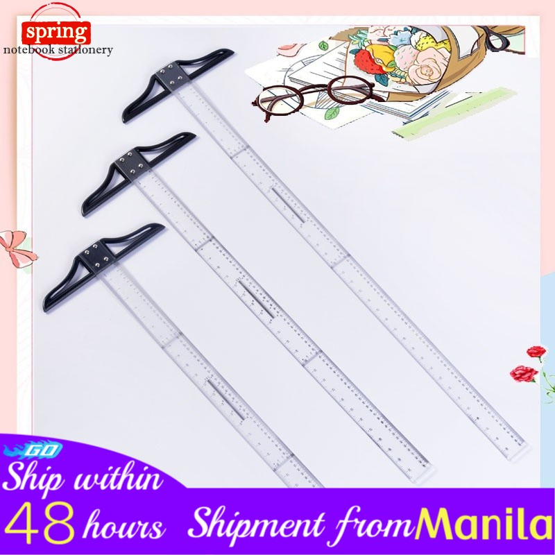 Plastic T-Square Ruler Acrylic Transparent For Art Framing and Drafting ...