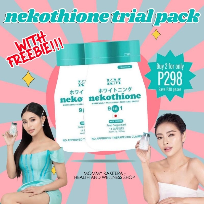 Nekothione 9in1 Glutathione Capsules TRIAL PACK 14capsules per pack ...