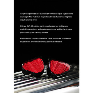 Truthear X Crinacle Zero : RED Dual Dynamic Driver IEM Detachable Cable ...