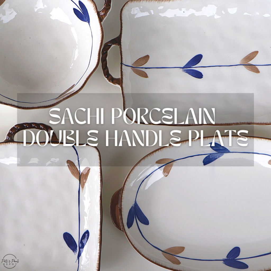 Sachi Porcelain Double Handle Plate | Shopee Philippines
