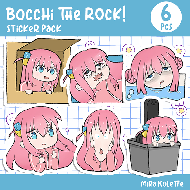 Bocchi the Rock Sticker Pack | Shopee Philippines