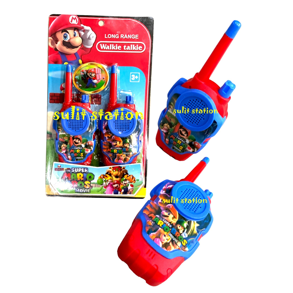 SUPER MARIO CHARACTER PIG KIDS TWO 2 WAY WALKIE TALKIE RADIO ...