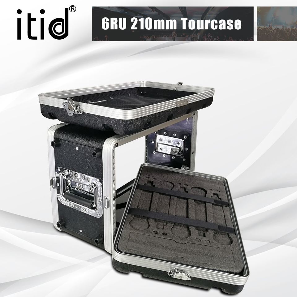 itid 6RU 210mm Tourcase for Wireless Microphone Receiver Case ABS Case ...