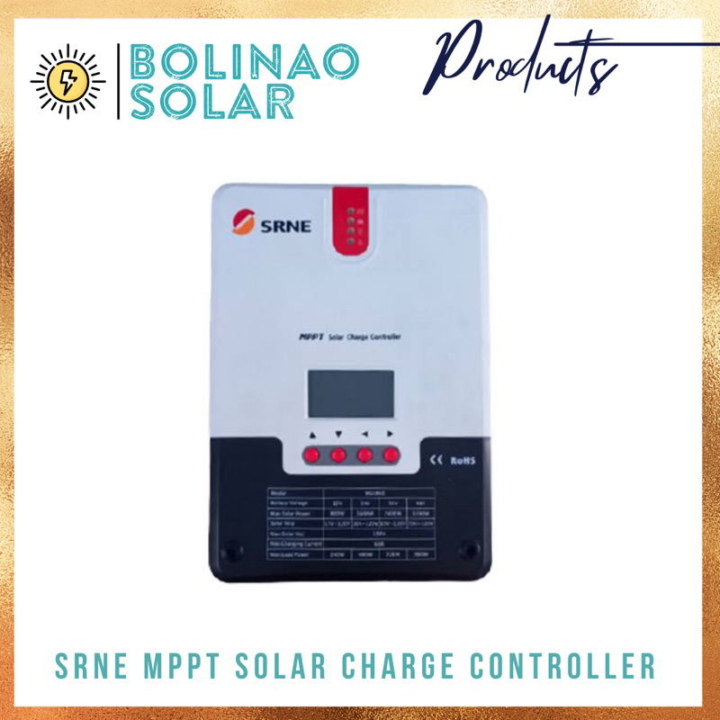 SRNE 60A MPPT Solar Charge Controller (12V/24V) | Shopee Philippines