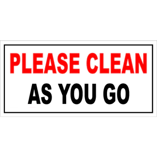 Shop clean as you go sign for Sale on Shopee Philippines