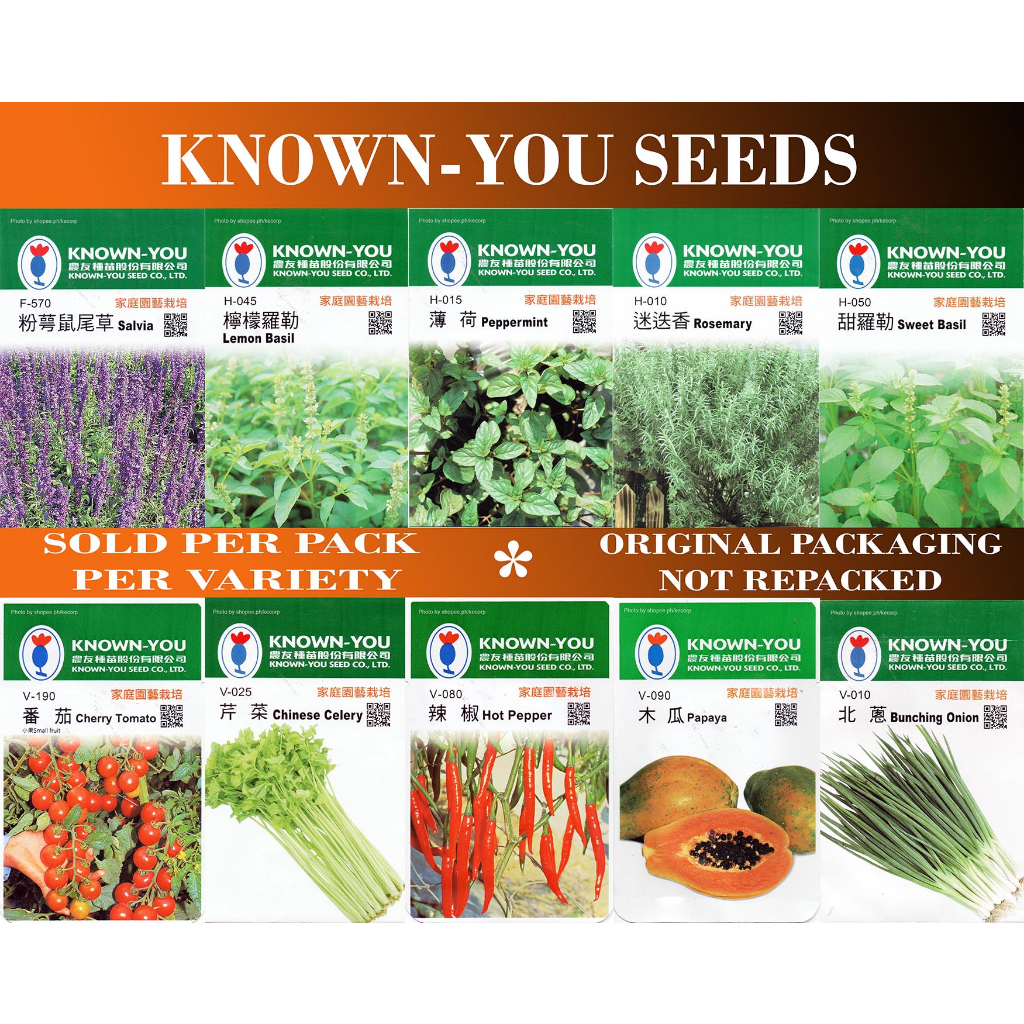 Known-You Seeds - Sold per Pack per Variety S3 | Shopee Philippines