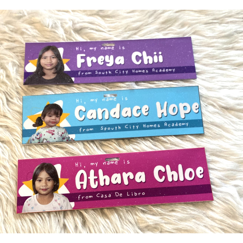 School Name tag (Waterproof Back to Back) | Shopee Philippines