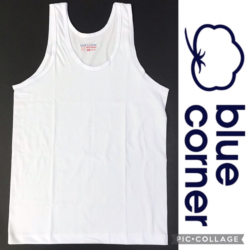 Blue Corner White Sando For Kids 100% Cotton | Shopee Philippines