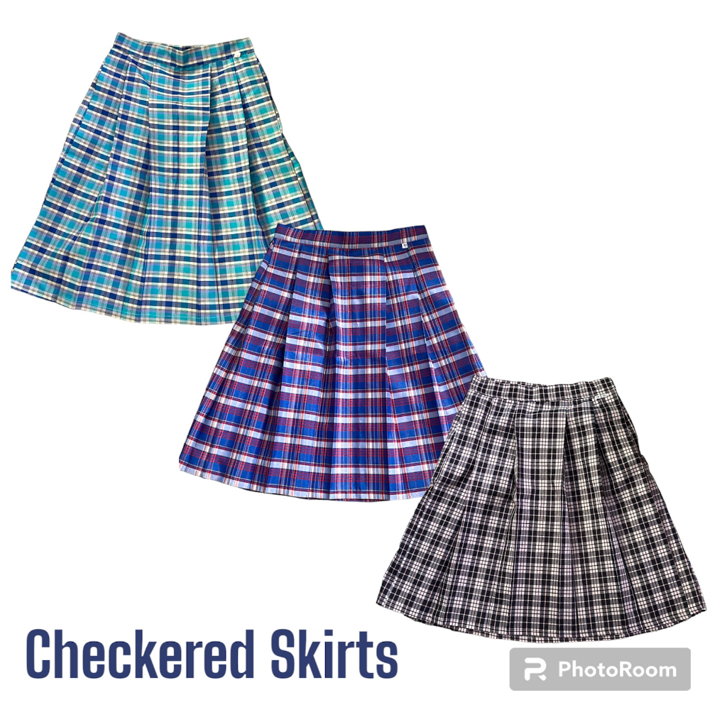 SCHOOL UNIFORM FOR GIRLS CHECKERED SKIRT | Shopee Philippines