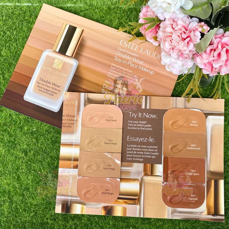 Estee Lauder Double Wear Stay-in-Place Makeup Sample Card | Shopee ...