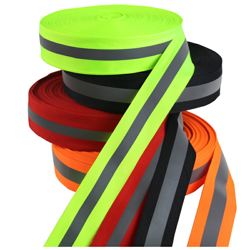 100M Polyester Orange Reflector High Visibility Safety Tape 2Inch ...